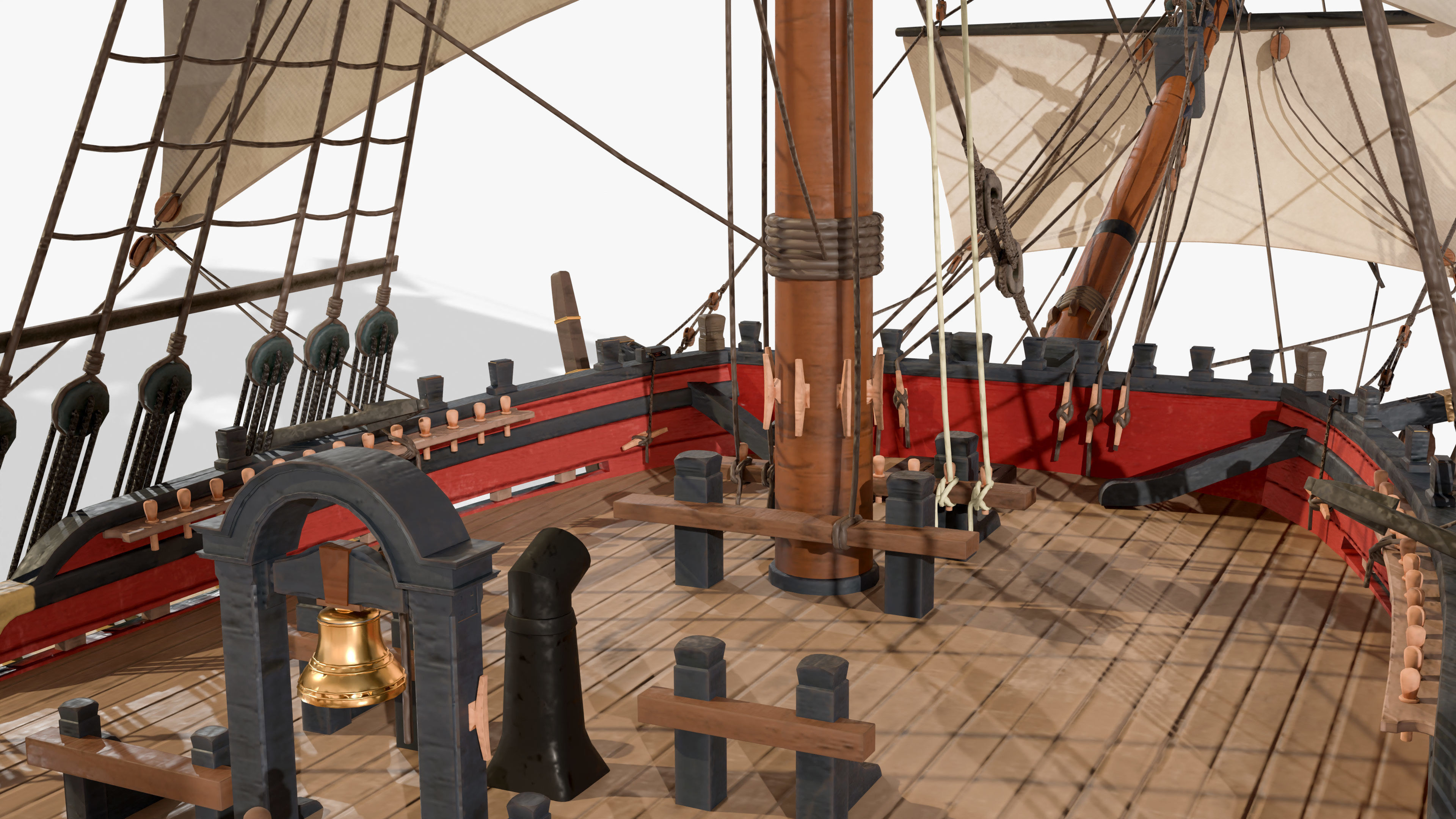 HMS Rose 3D model | CGTrader