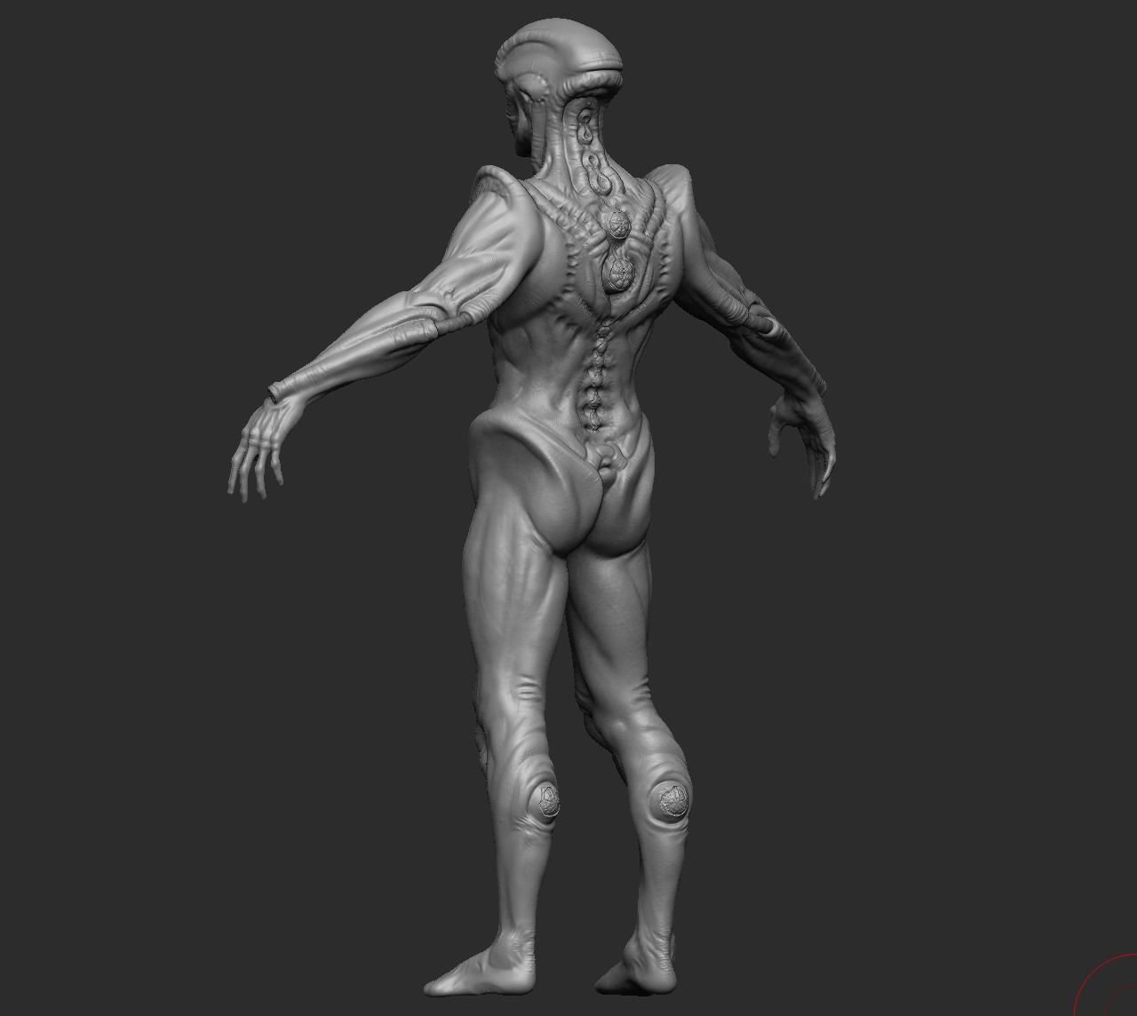 Alien humanoid High poly Zbrush 3D model | CGTrader