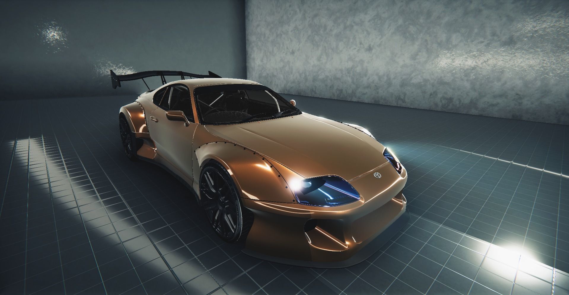Toyota Supra MK4 1994 Modified Custom 3D model rigged | CGTrader