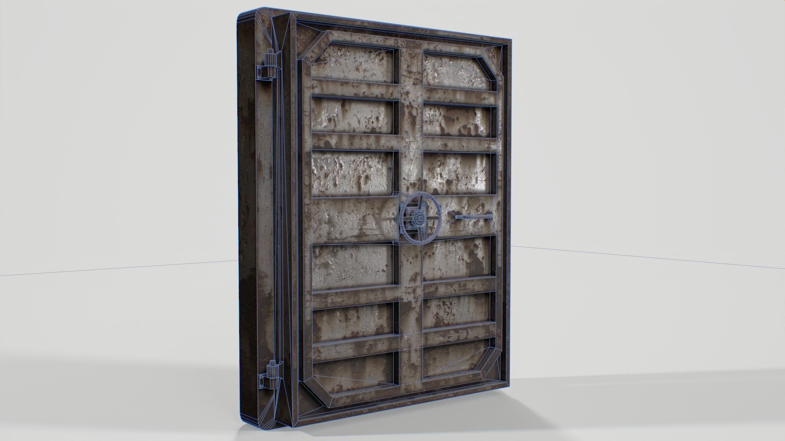 3D model Bunker door Pbr lowpoly bunker gate 05 VR / AR / low-poly ...
