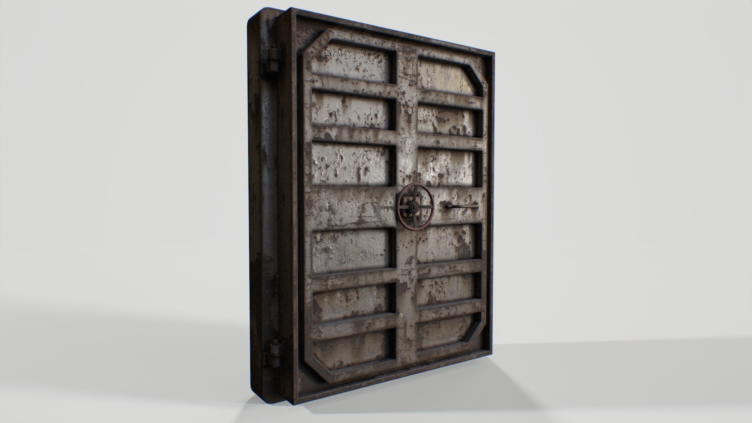 3D model Bunker door Pbr lowpoly bunker gate 05 VR / AR / low-poly ...