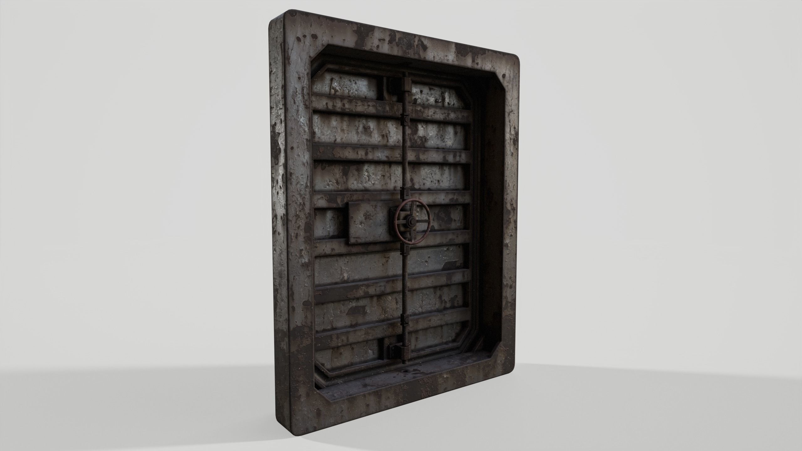 3D model Bunker door Pbr lowpoly bunker gate 05 VR / AR / low-poly ...