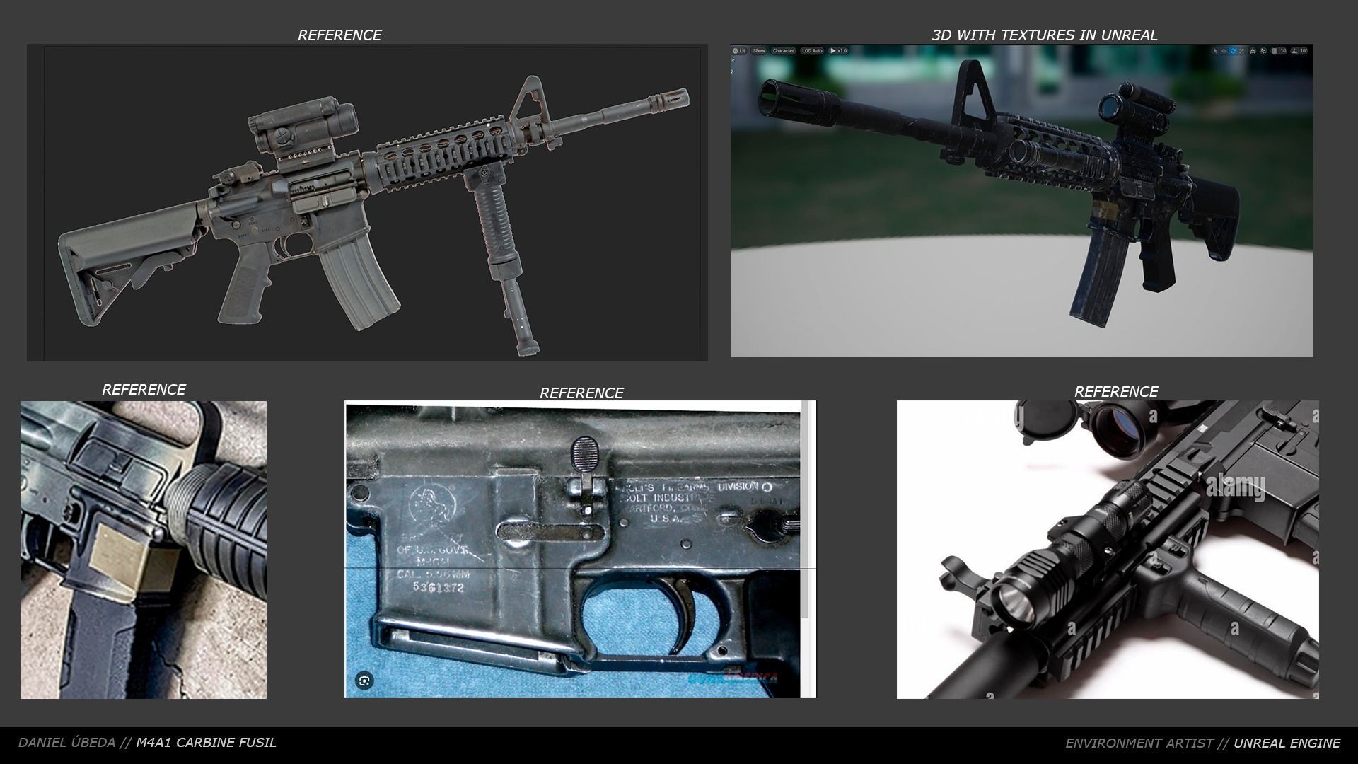 3D model M4A1 WIREFRAME VR / AR / low-poly | CGTrader