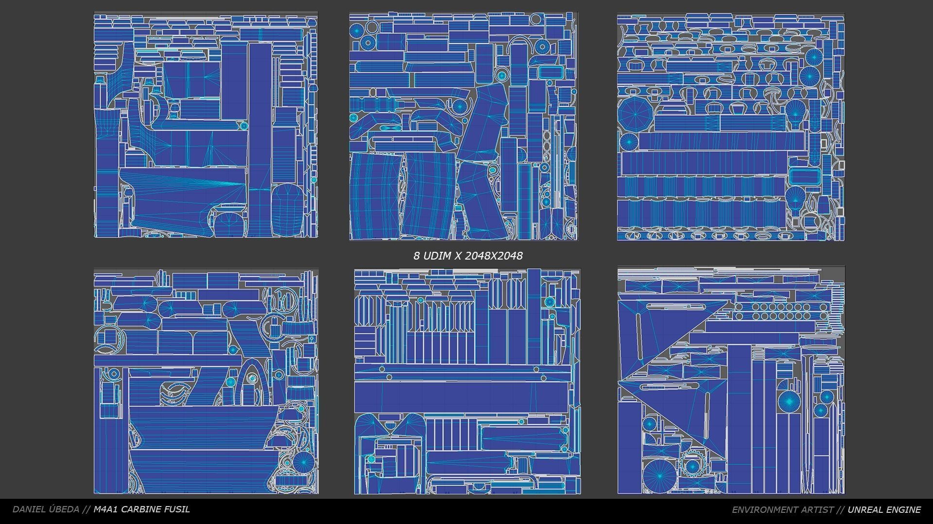 3D model M4A1 WIREFRAME VR / AR / low-poly | CGTrader
