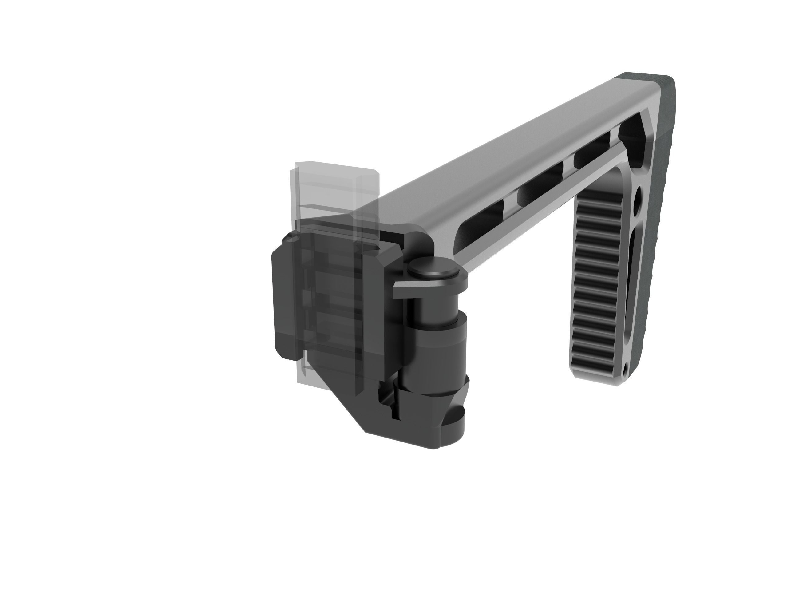 MINIMALIST STOCK PLUS WITH BRACE ADAPTER TO PICATINNY RIS 3D model 3D ...