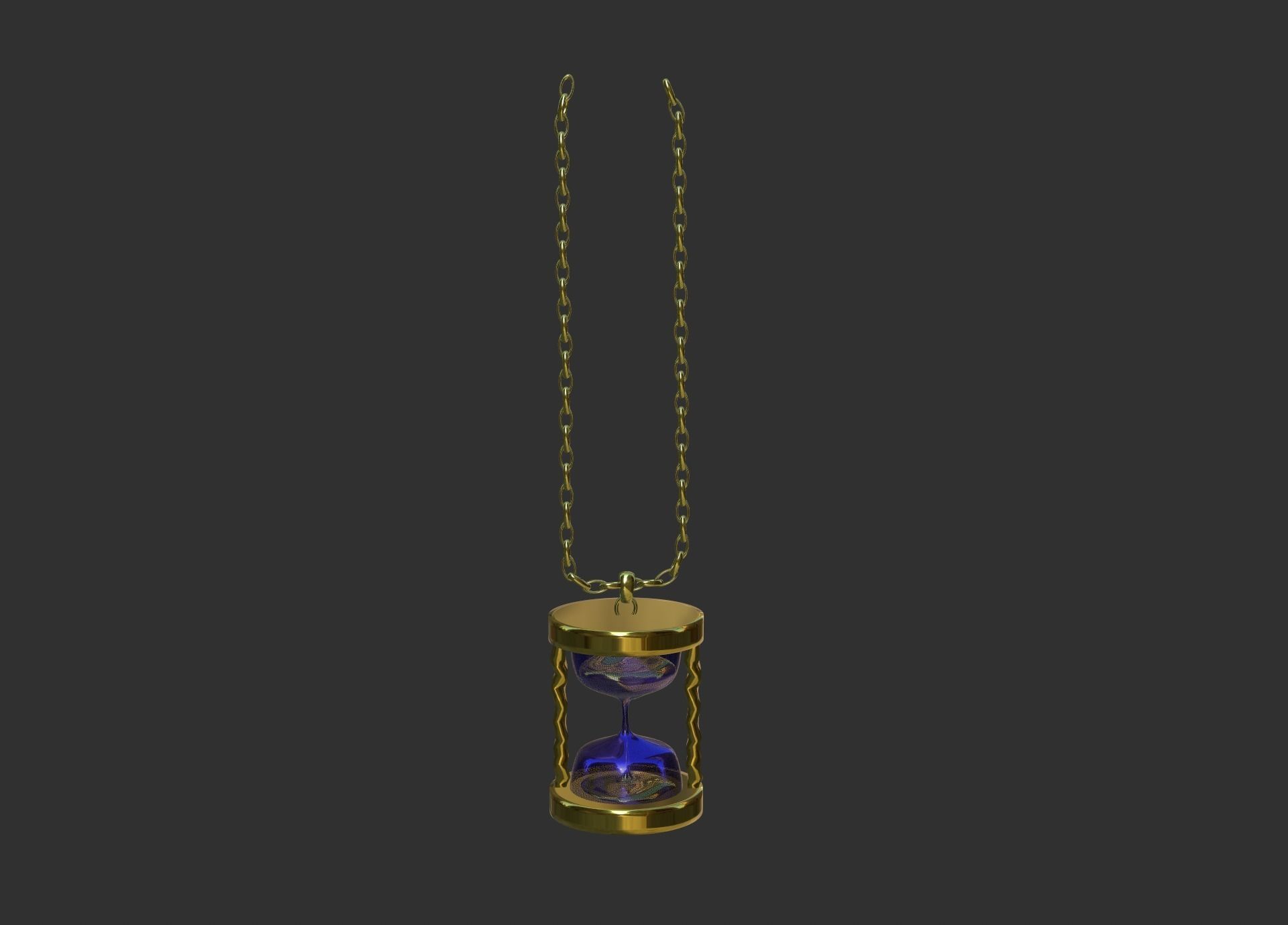 sand wacth pendant 3D model | CGTrader