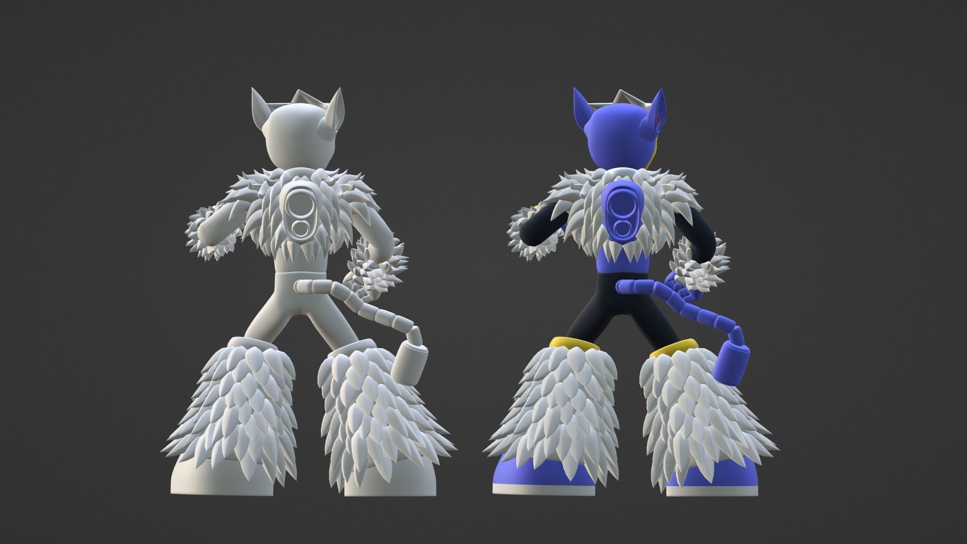 Pluto Mega Man V 3D model rigged | CGTrader