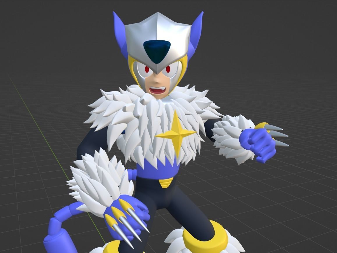 Pluto Mega Man V 3D model rigged | CGTrader
