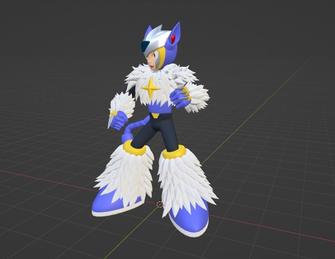 Pluto Mega Man V 3D model rigged | CGTrader