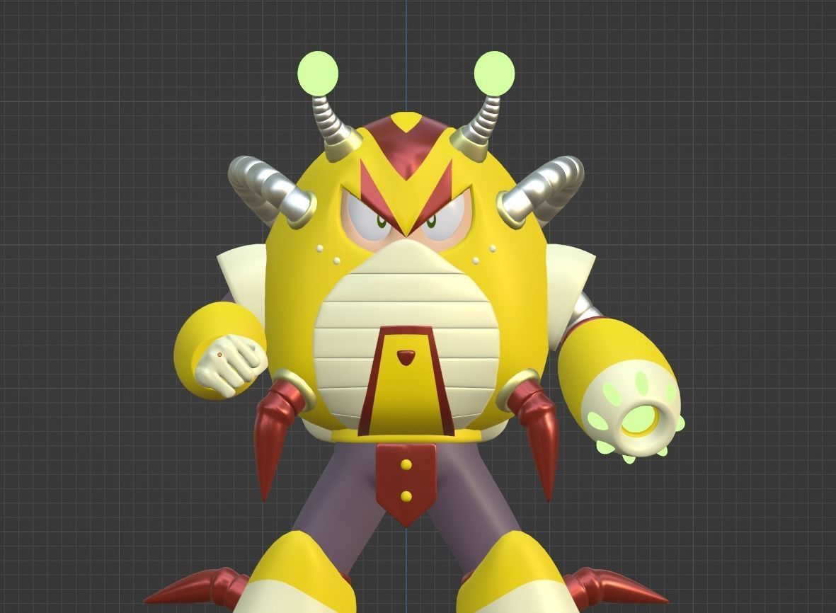 Venus Mega Man V 3D model rigged | CGTrader