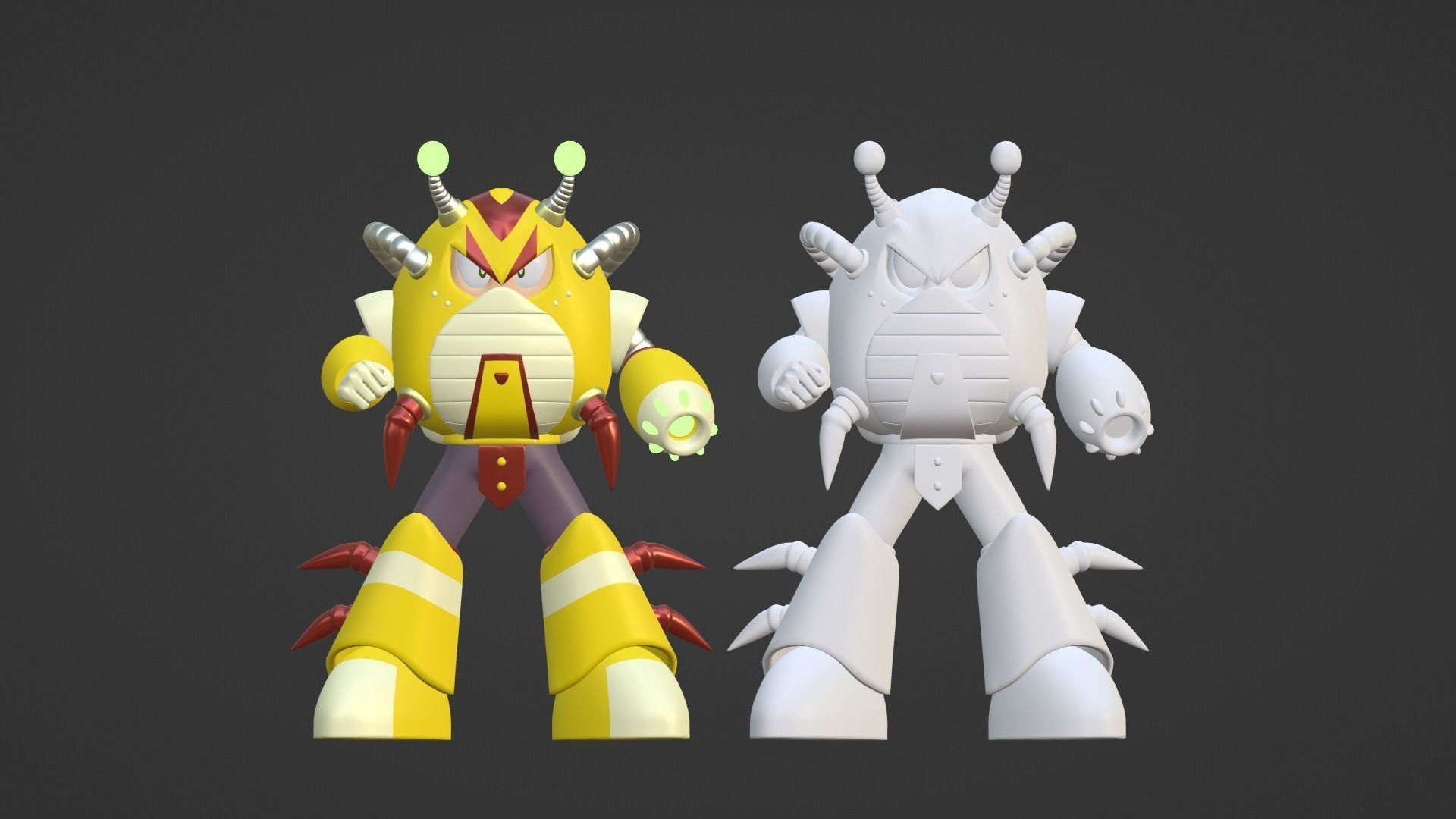 Venus Mega Man V 3D model rigged | CGTrader