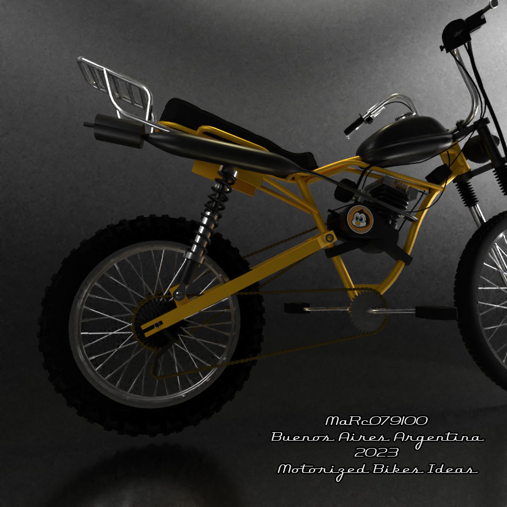 Motorized Bike Yamaha Penta 3D model | CGTrader