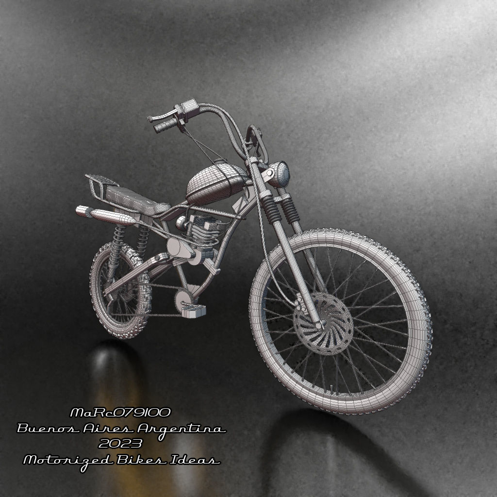 Motorized Bike Yamaha Penta 3D model | CGTrader