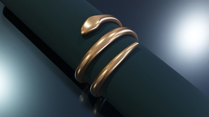Snake Ring 3D model 3D printable | CGTrader