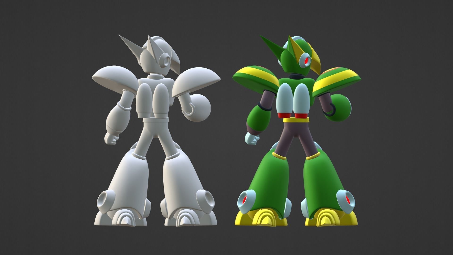 Jupiter Mega Man V 3D model rigged | CGTrader