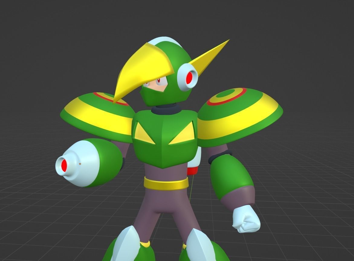 Jupiter Mega Man V 3D model rigged | CGTrader