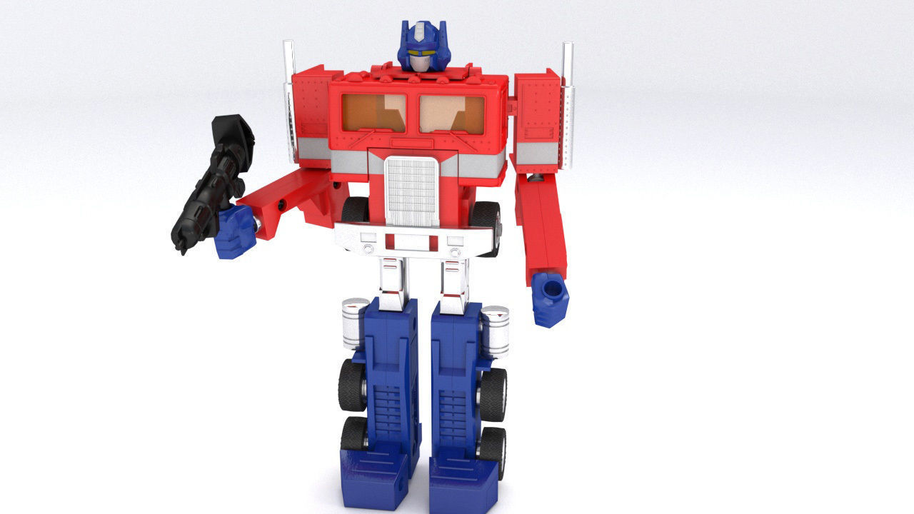 Optimus Prime g1 vintage toy 3D model animated rigged | CGTrader