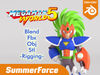 Terra Mega Man V 3D model rigged | CGTrader