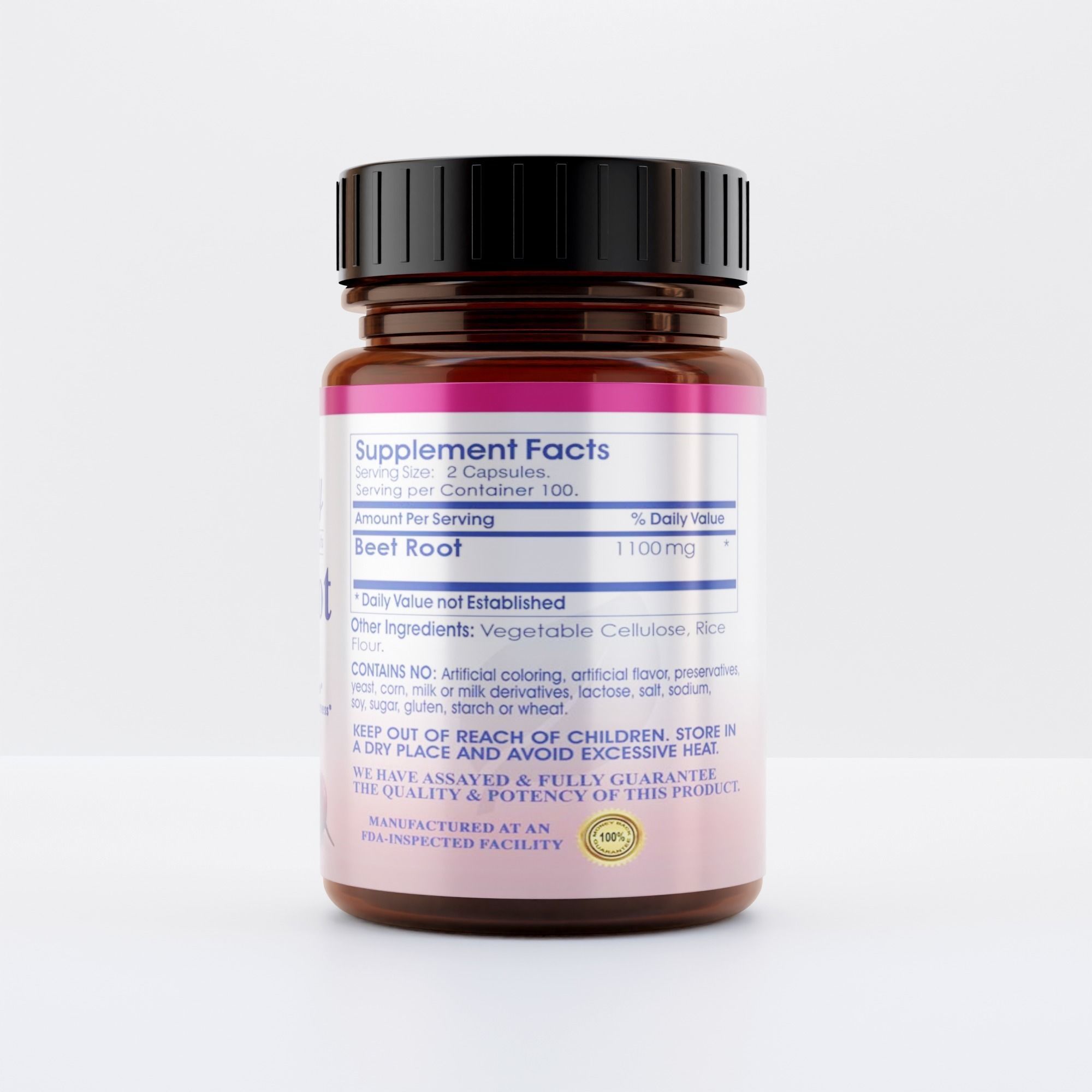 Supplement Bottle with Label Packaging 3D Modelling 3D model | CGTrader