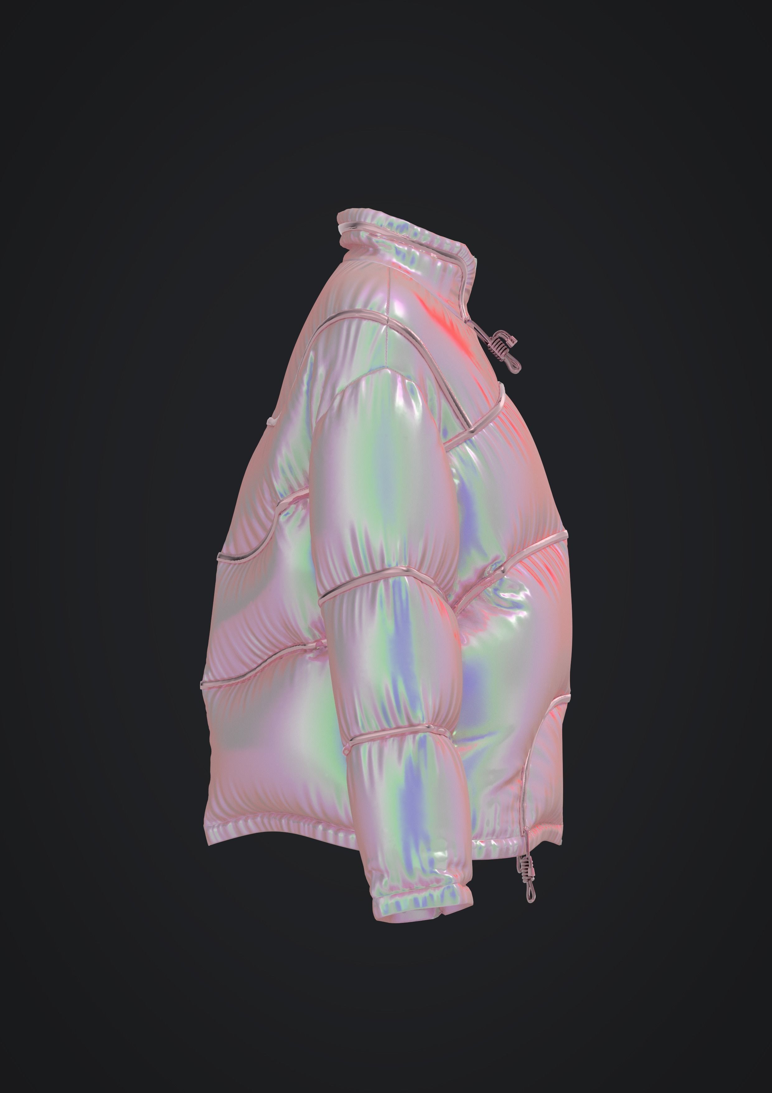PUFFY JACKET WOMEN 3D model | CGTrader