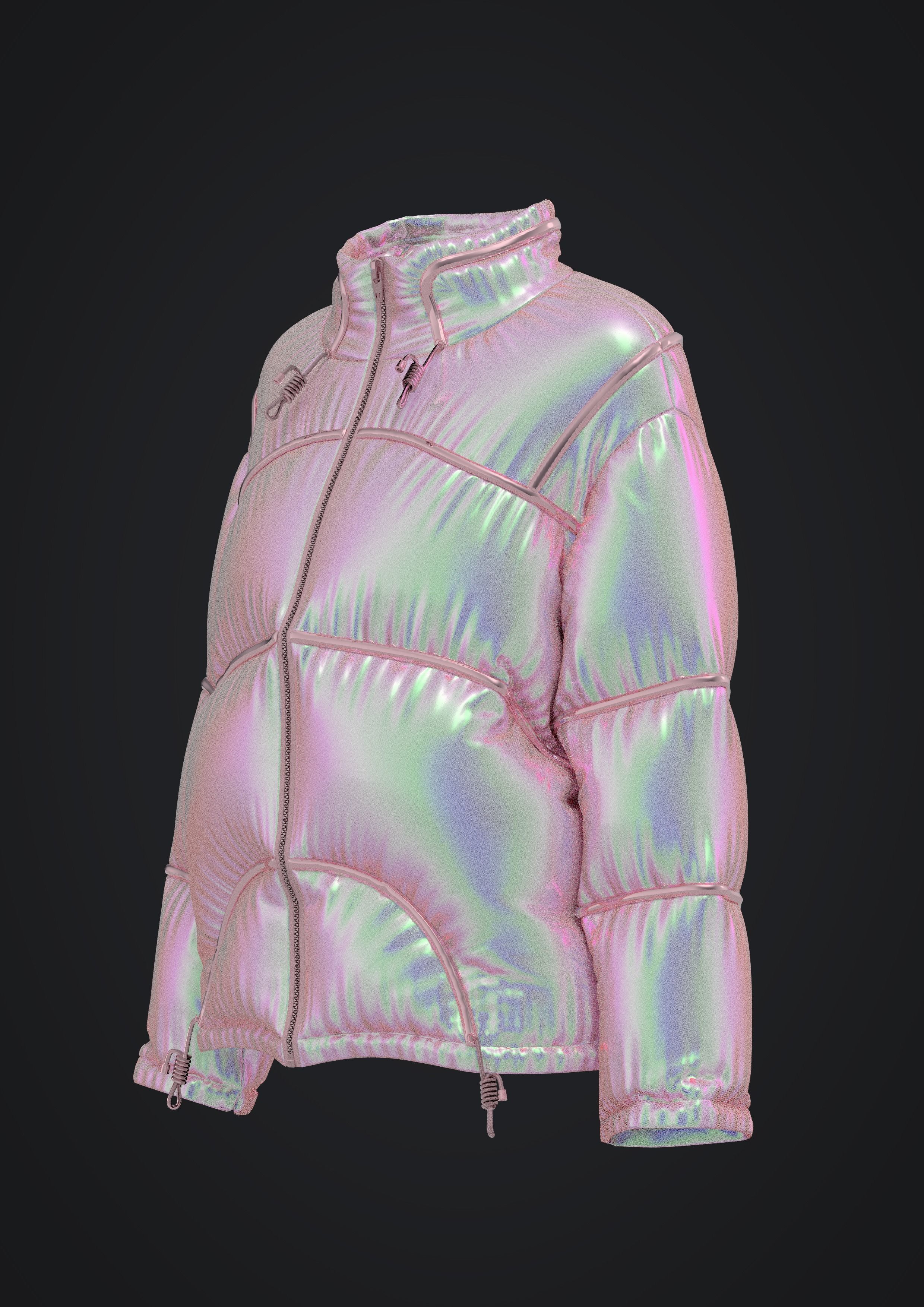 PUFFY JACKET WOMEN 3D model | CGTrader
