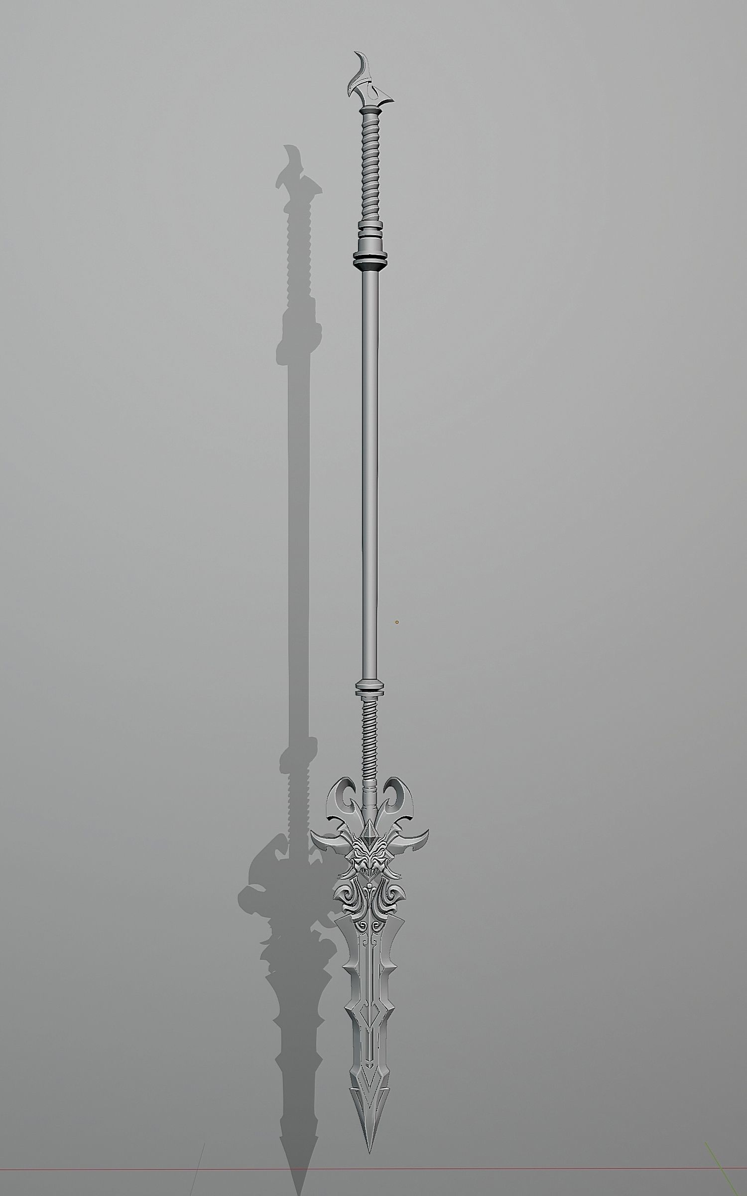 Stylized viking spear 1 3D model | CGTrader