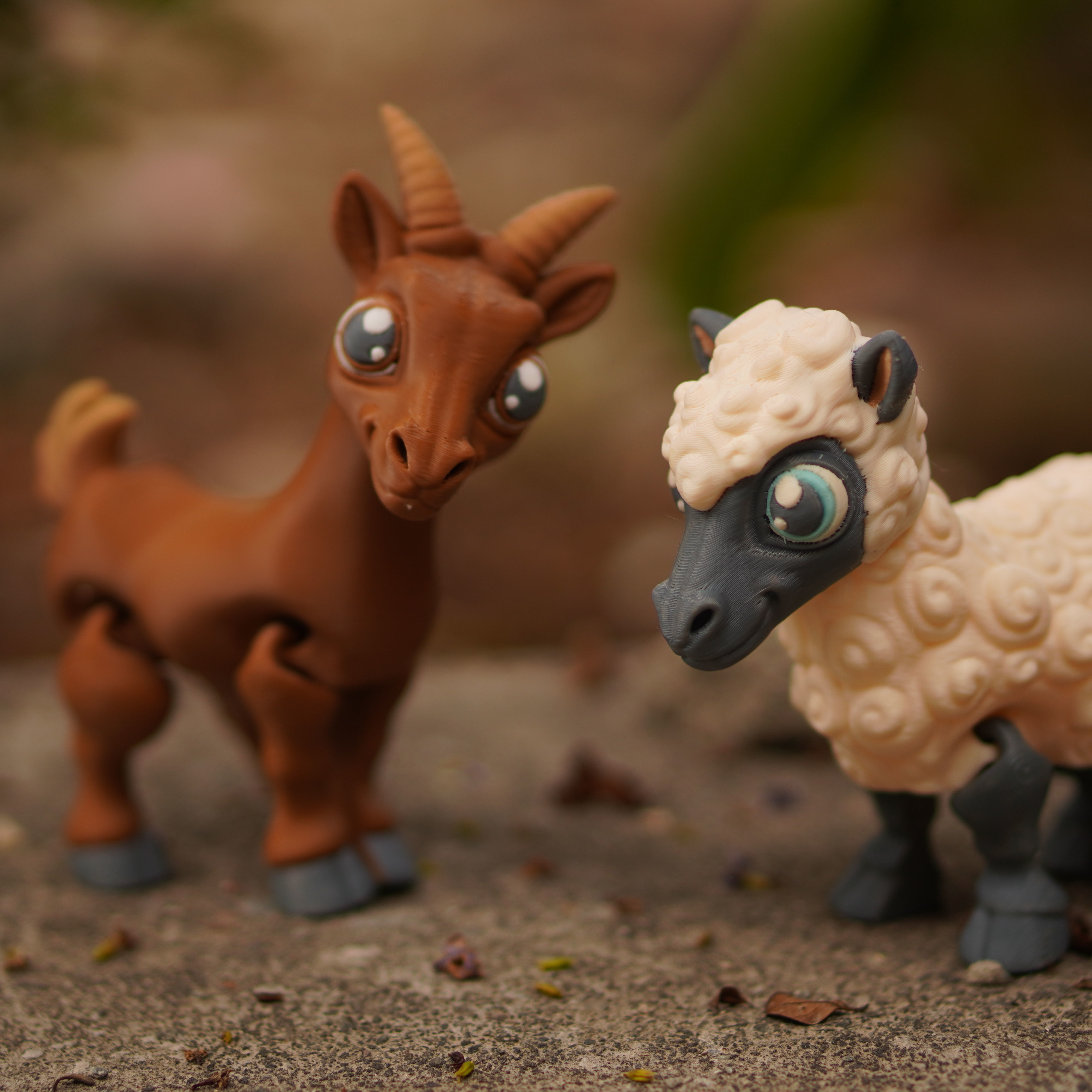 CUTE FLEXI SHEEP AND GOAT ARTICULATED 3D model 3D printable | CGTrader