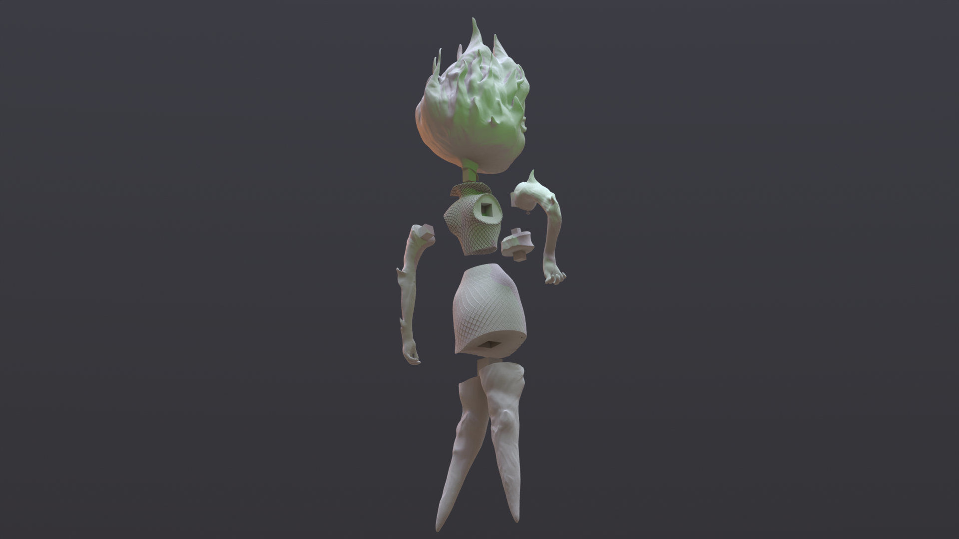 Pixar Elemental Ember Lumen printable 3D model 3D printable | CGTrader