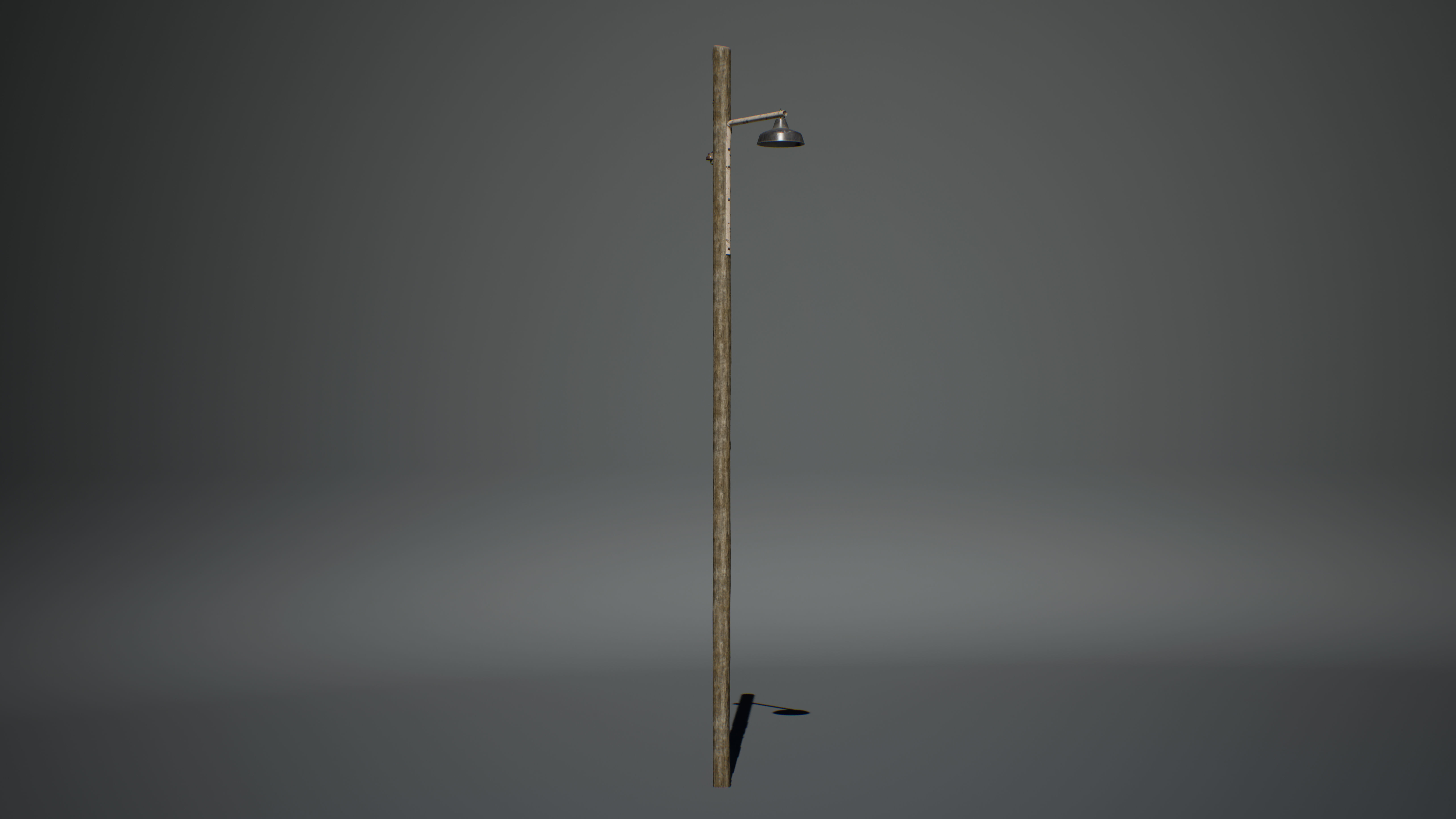 3D model Wood Street Light Pole - Low-Poly 3D model VR / AR / low-poly ...