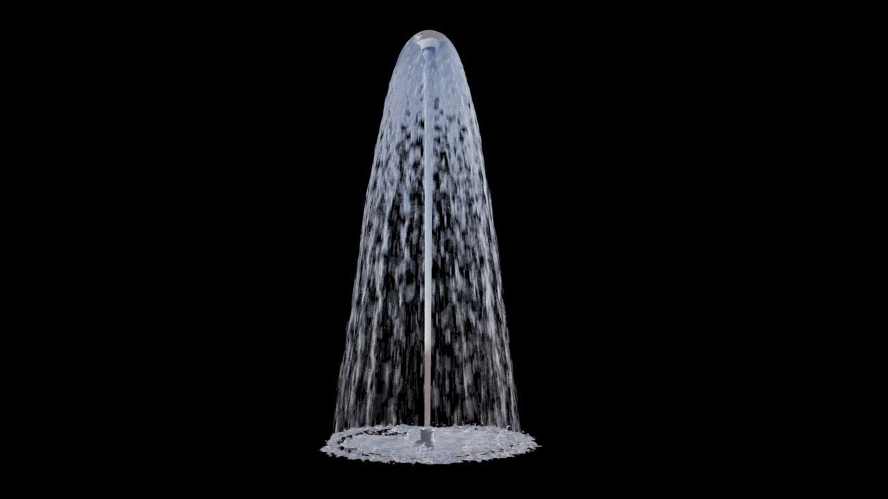 Realistic Water Fountain Loop Animation 12 3D model | CGTrader