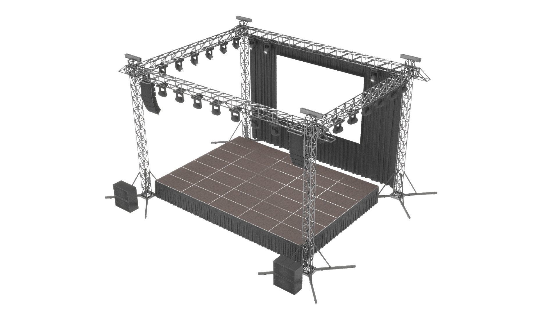 Concert Stage 3D model | CGTrader