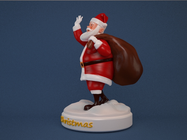 Santa Claus print ready 3D Model 3D printable .max .obj .stl - CGTrader.com