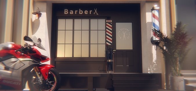 Barber Shop 3D model | CGTrader