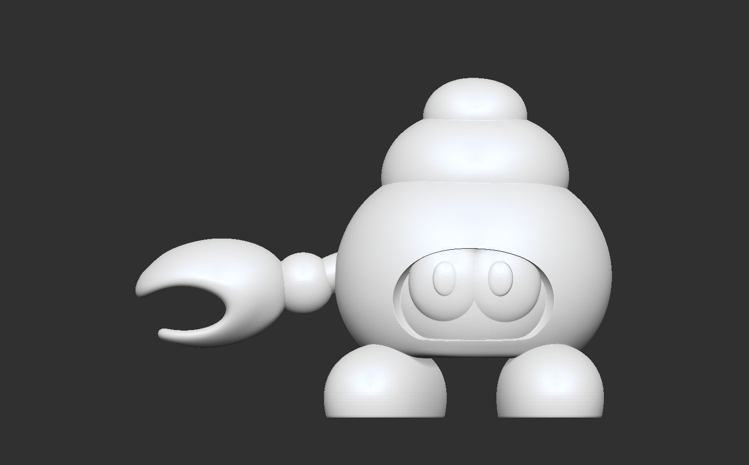 supermario huckit crab 3D model 3D printable | CGTrader