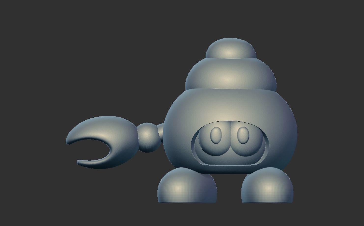 supermario huckit crab 3D model 3D printable | CGTrader