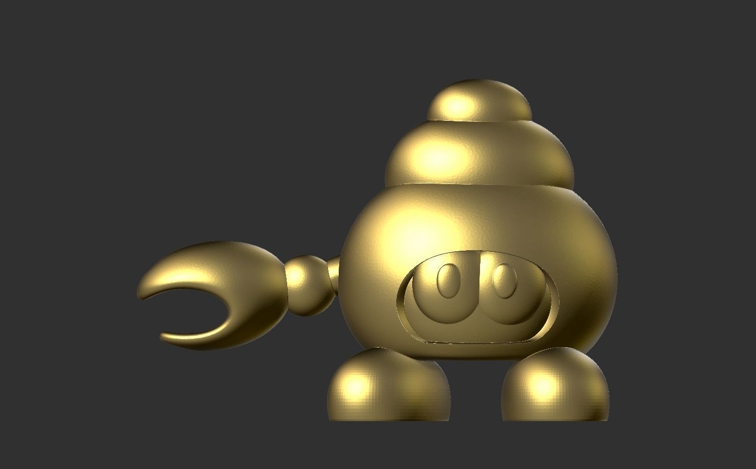 supermario huckit crab 3D model 3D printable | CGTrader