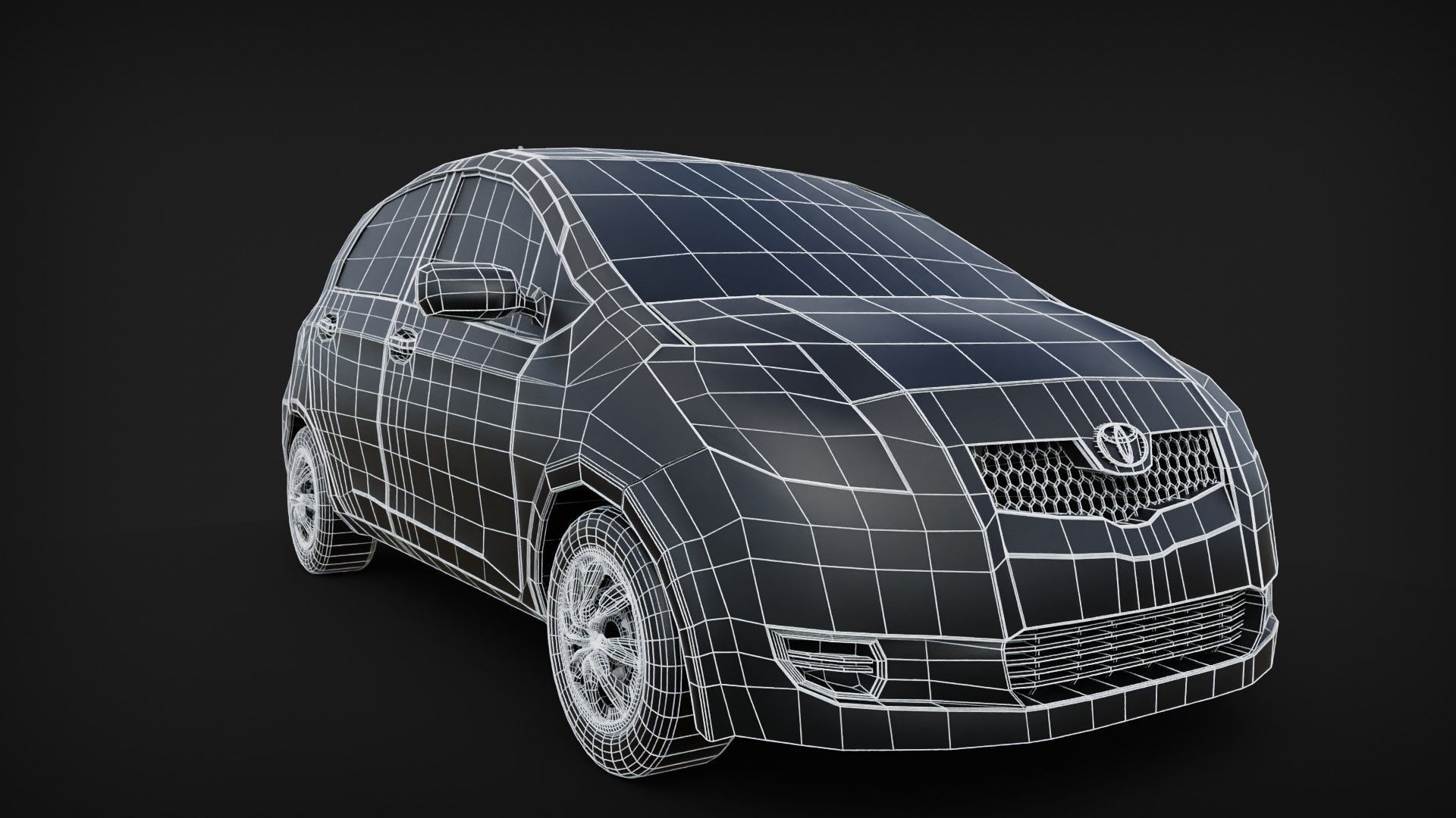3D model Toyota Vitz Yaris Hatchback VR / AR / low-poly | CGTrader