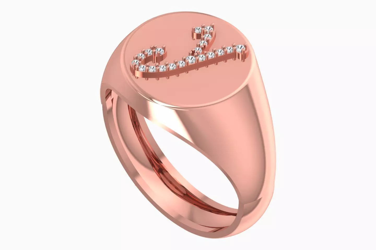 Y Alphabet Men Signet Ring 3dm STL OBJ FBX Render Details 3D model 3D ...
