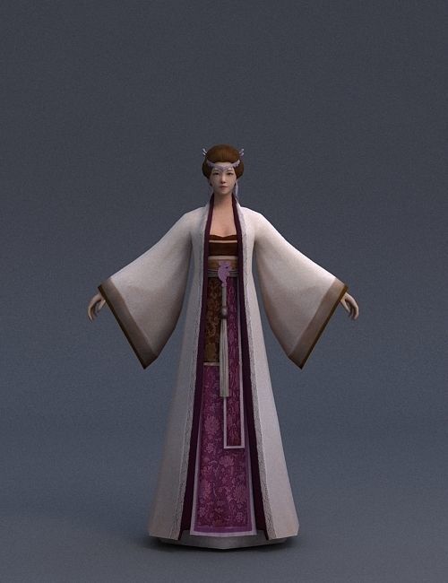 3D model Ancient Asians people woman VR / AR / low-poly | CGTrader
