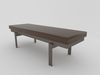 Sleek Metal Frame Banquette 3D MODEL 3D model | CGTrader