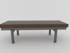 Sleek Metal Frame Banquette 3D MODEL 3D model | CGTrader