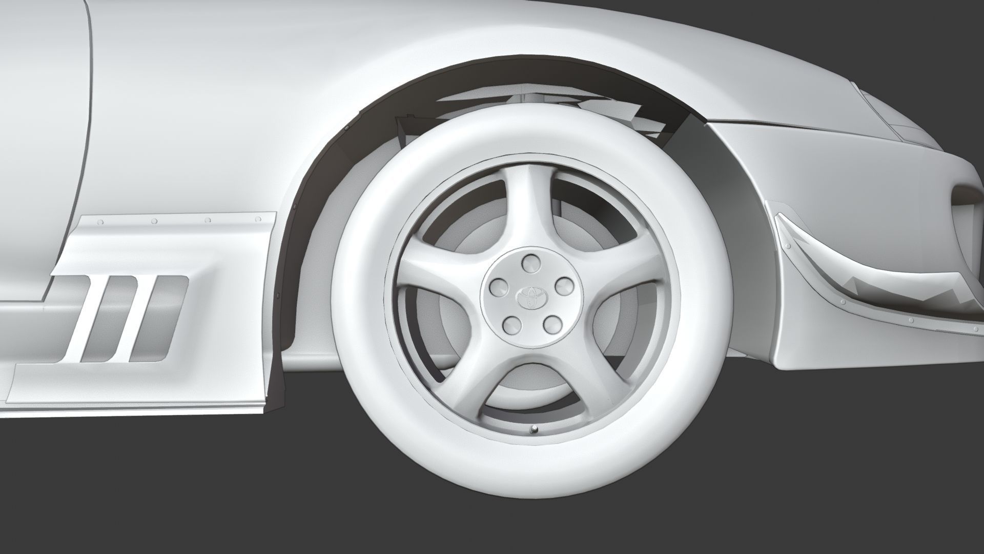 3D model Toyota Supra v2 VR / AR / low-poly | CGTrader