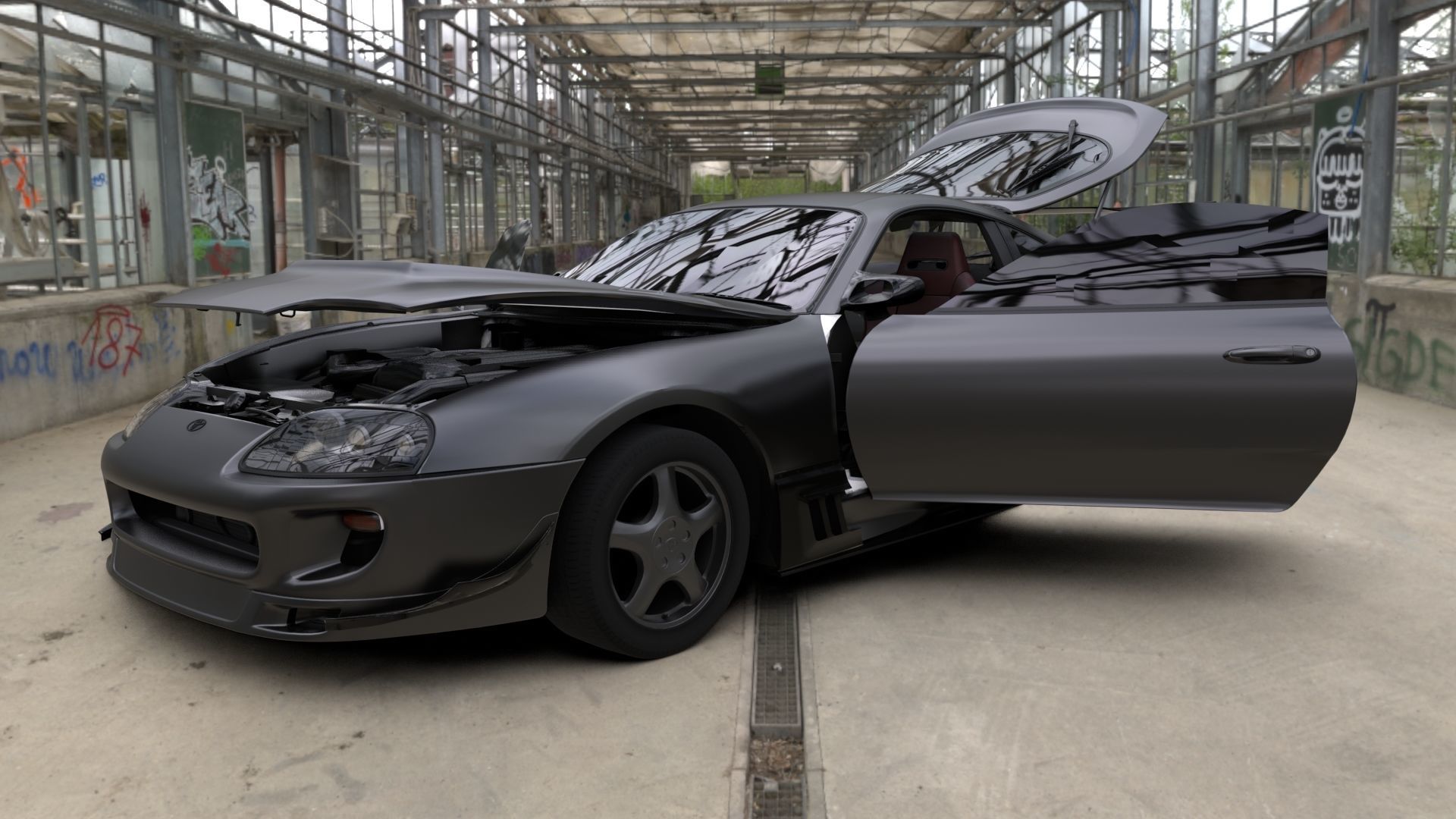 3D model Toyota Supra v2 VR / AR / low-poly | CGTrader