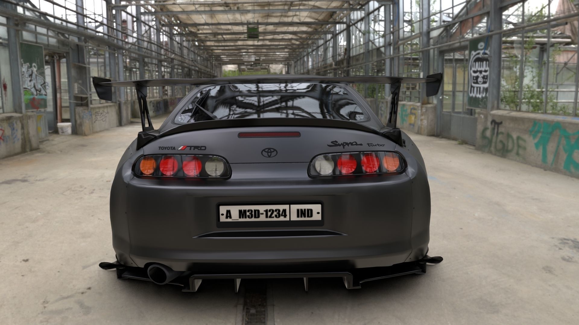 3D model Toyota Supra v2 VR / AR / low-poly | CGTrader