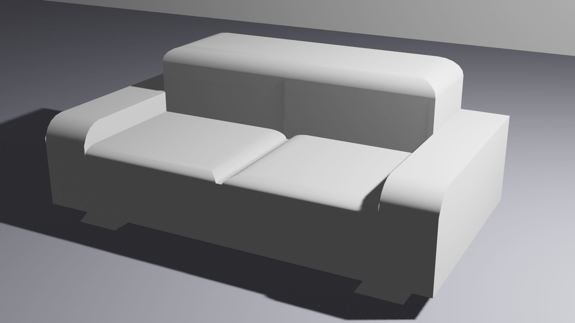 3D model Brown Leather Couch VR / AR / low-poly | CGTrader