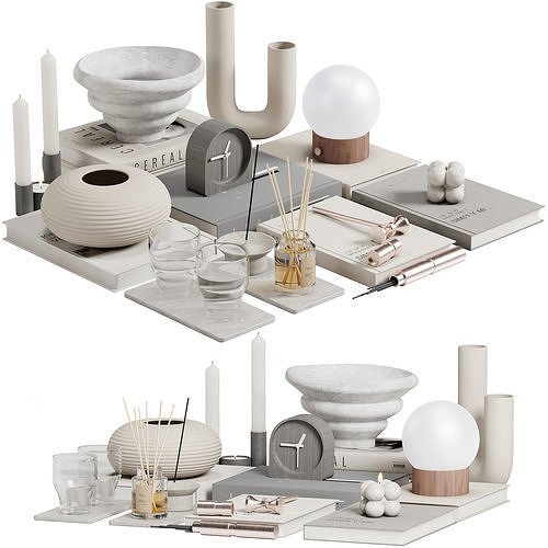 decorative set 016 3D model | CGTrader