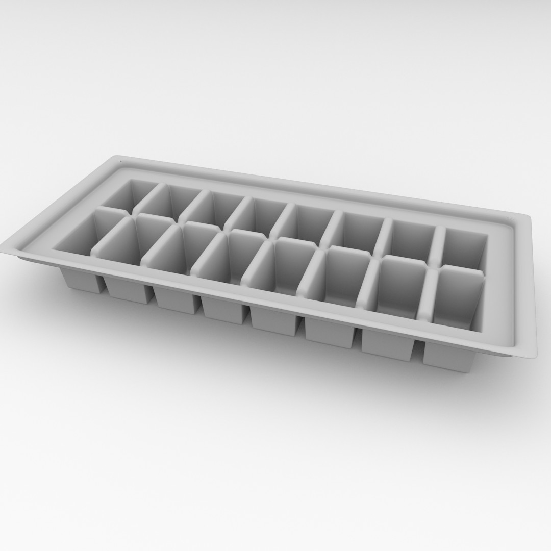 Ice Cube Tray 3D Model .3ds .fbx .blend .dae - CGTrader.com