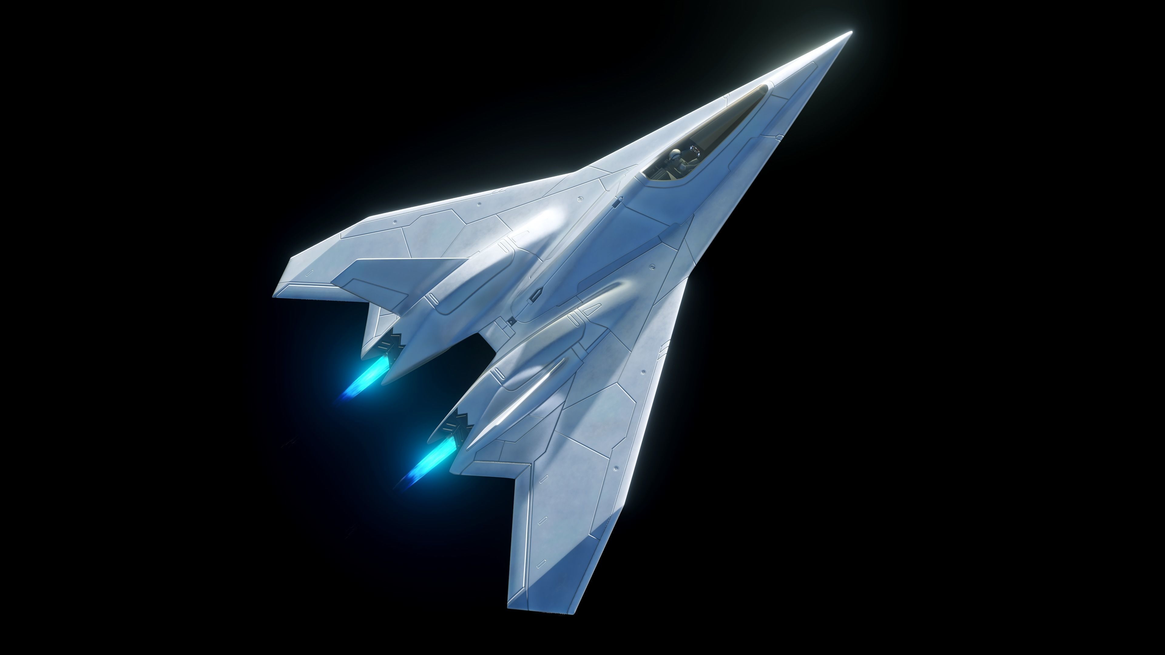 3D model Sci-Fi Jet Ship Falcon XR VR / AR / low-poly | CGTrader