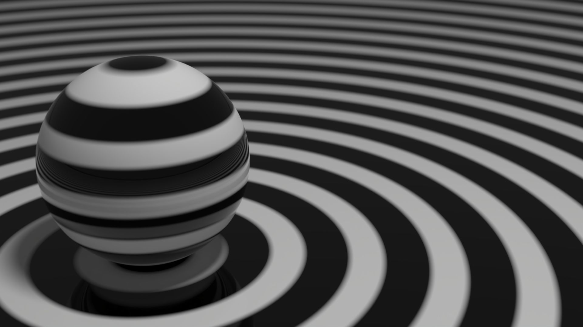 Hypnotic Optical Illusion Perfect Stripes Loop Scene 3D model animated | CGTrader