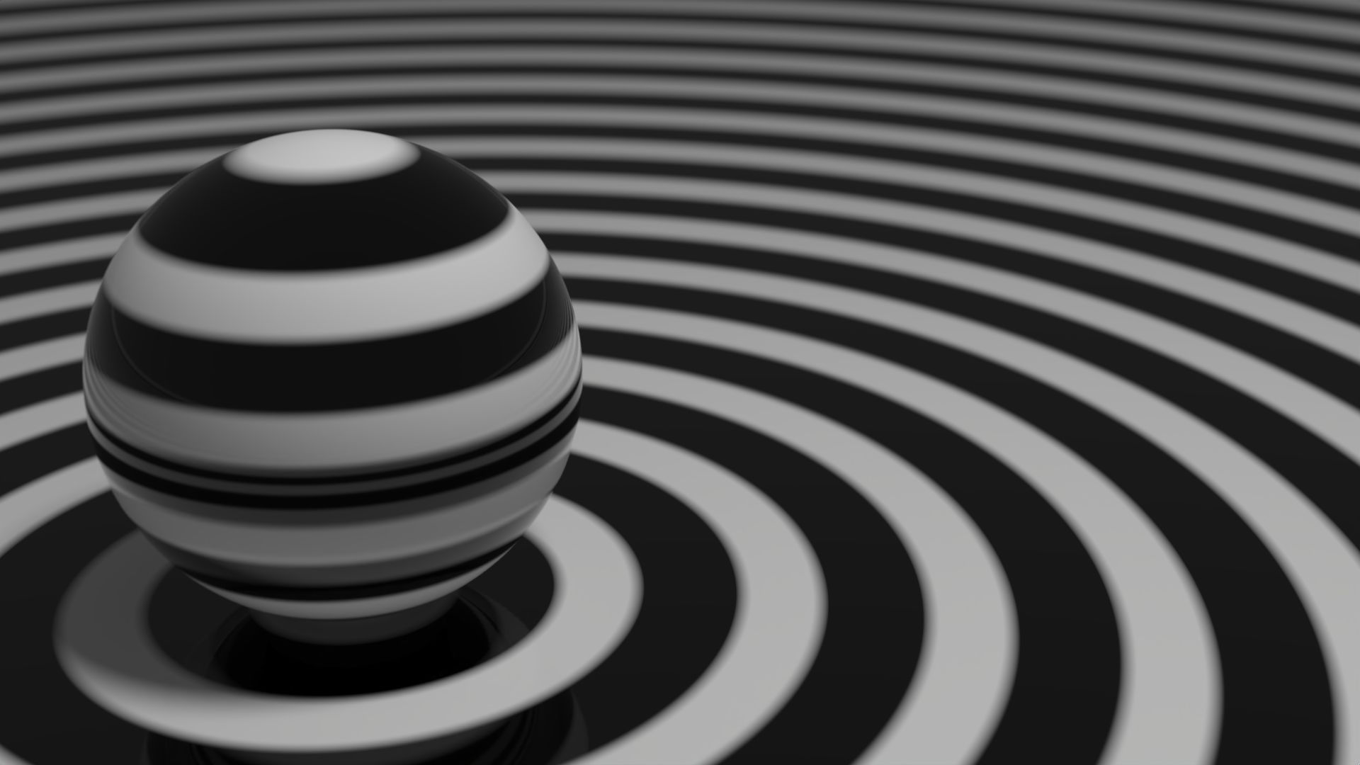 Hypnotic Optical Illusion Perfect Stripes Loop Scene 3D model animated | CGTrader